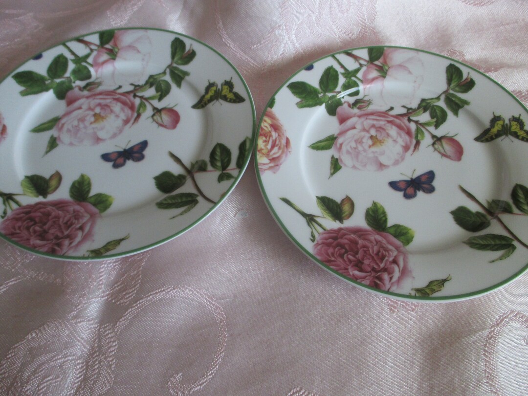 Spode Roses Salad Plates Set of 2 - Etsy