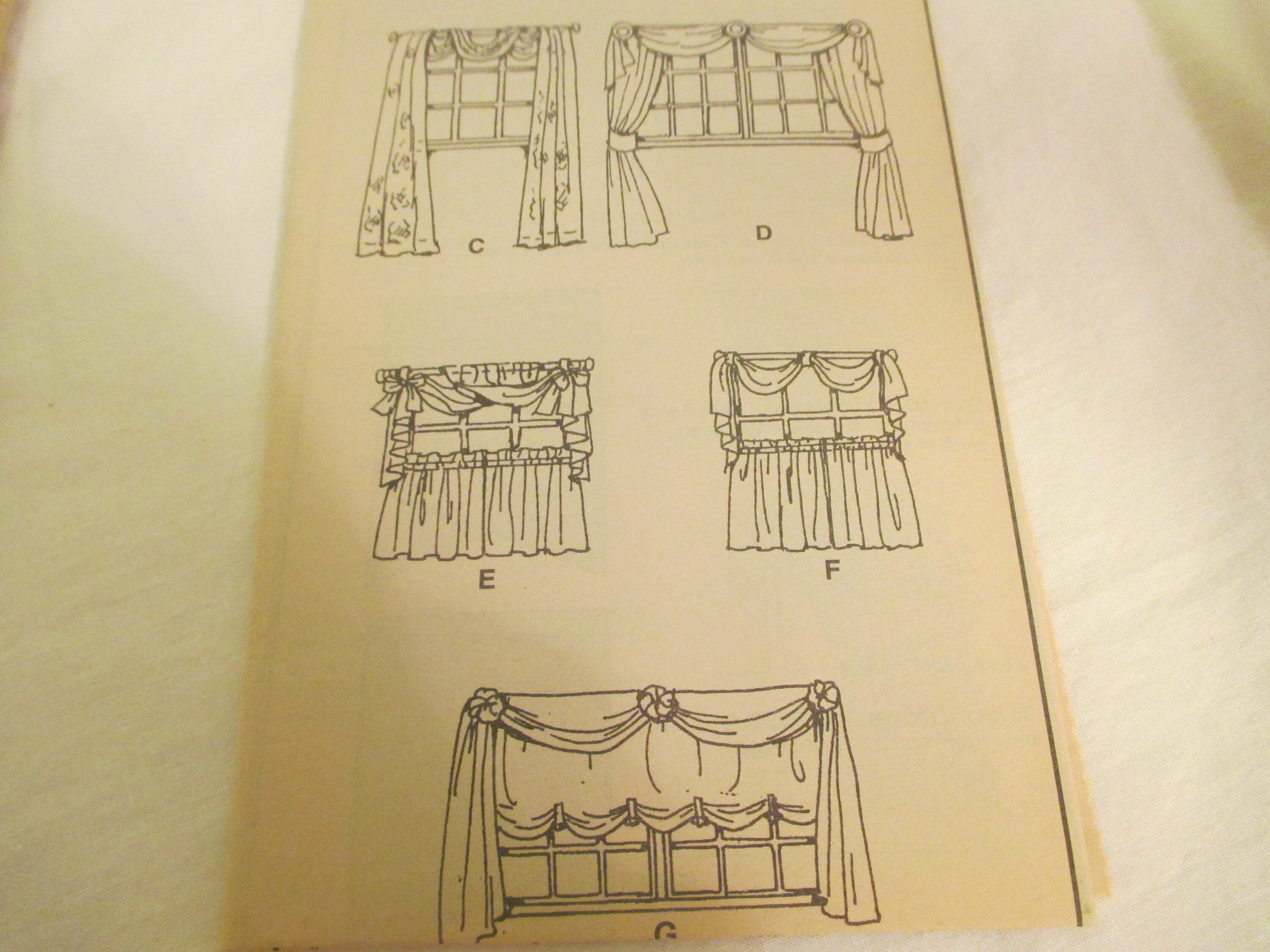 Simplicity Pattern 9771 Design Your Own Window Treatments | Etsy