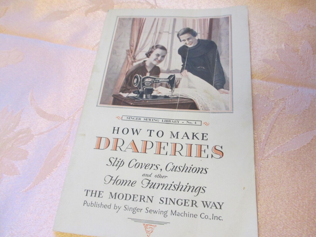 Vintage Singer Home Furnishing's - How to Make Booklet - 1934 - Etsy