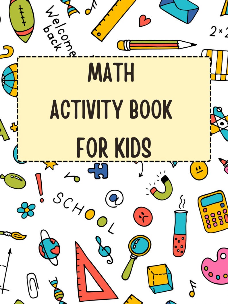 Maths Activity Book Printable - Etsy