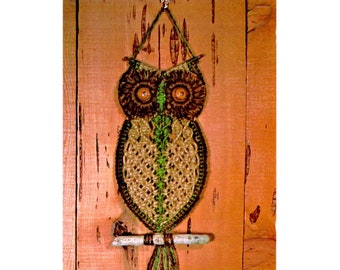 Macrame owl pattern | Etsy