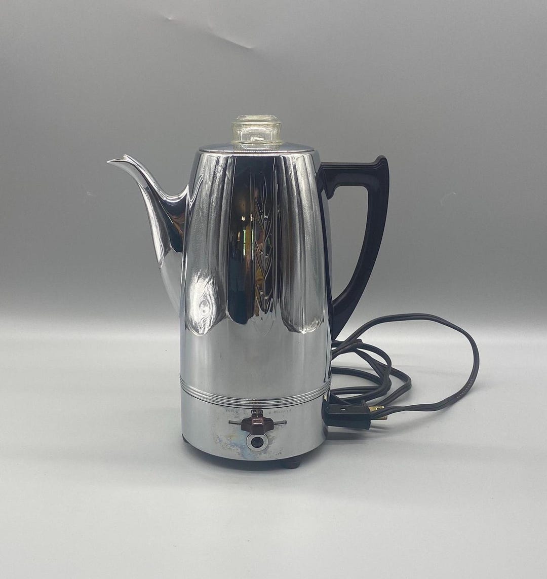 Vintage Universal Electric Percolator Coffee Pot-8-cup-bakelite Handle ...