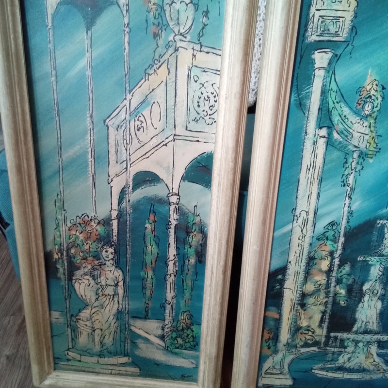 Large Aqua Wall Art - Etsy