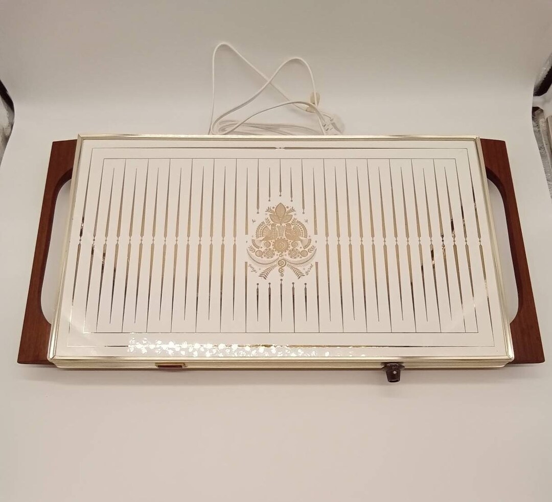 Mid Century Modern George Biard Hot Bulter Food Warming Tray-gold ...