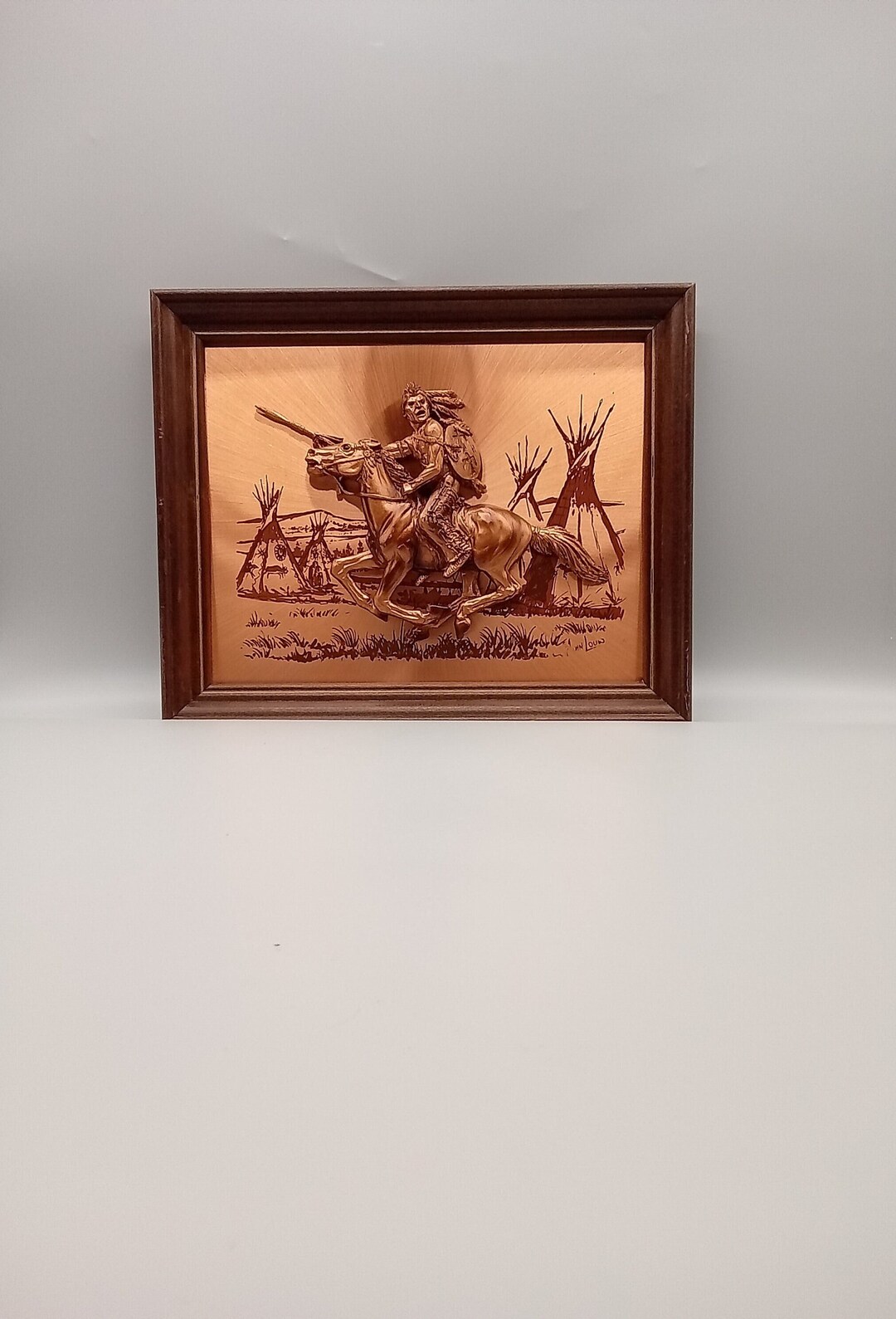 Vintage Signed John Louw Copper 3D Art Work - Etsy