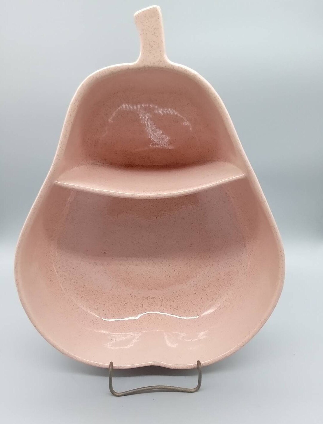 Mid Century Modern Large Pink Pear Shape Divide Chip and Dip - Etsy
