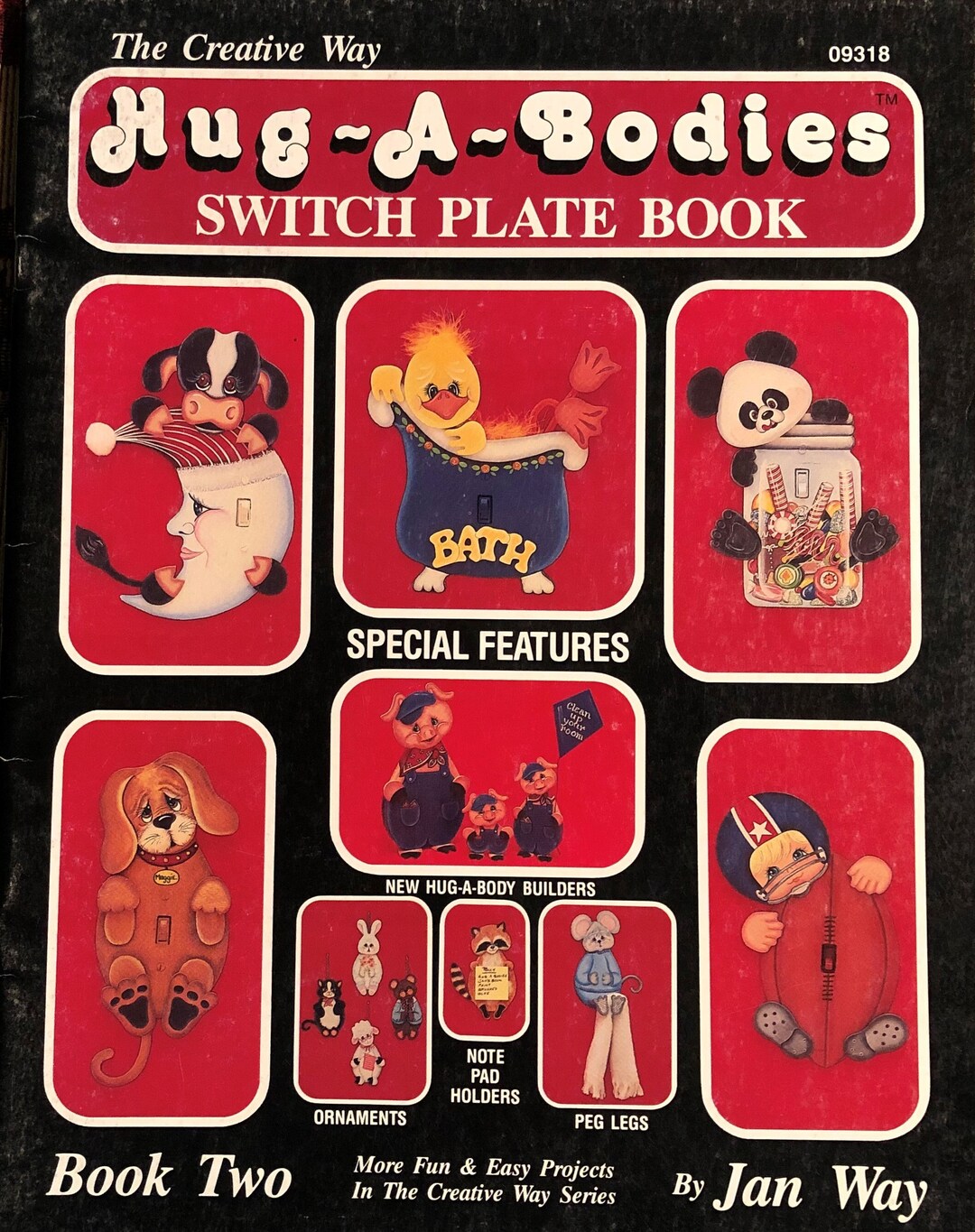 Jan Way Hug-a-bodies Switch Plate Book 2 Vintage Tole Painting Patterns ...