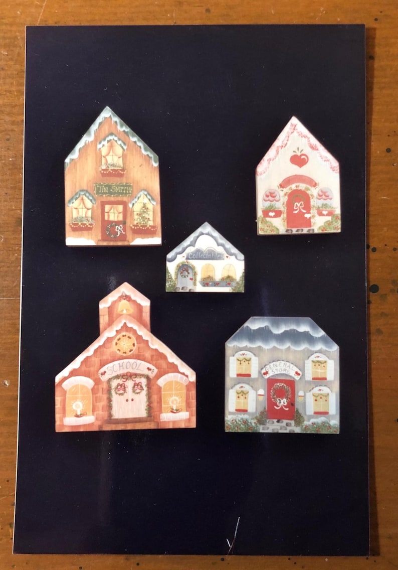 Christmas Village by Laurie Tole Painting Pattern Packet Rare Out of ...