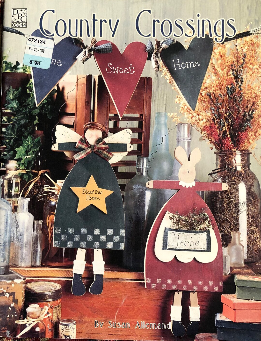 Sue Allemand Country Crossings Vintage Tole Painting Pattern Book ...