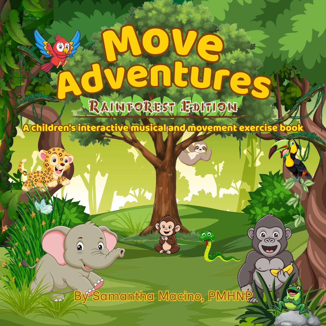 Rainforest Movement Book for Kids | Jungle Animal Actions | Interactive ...