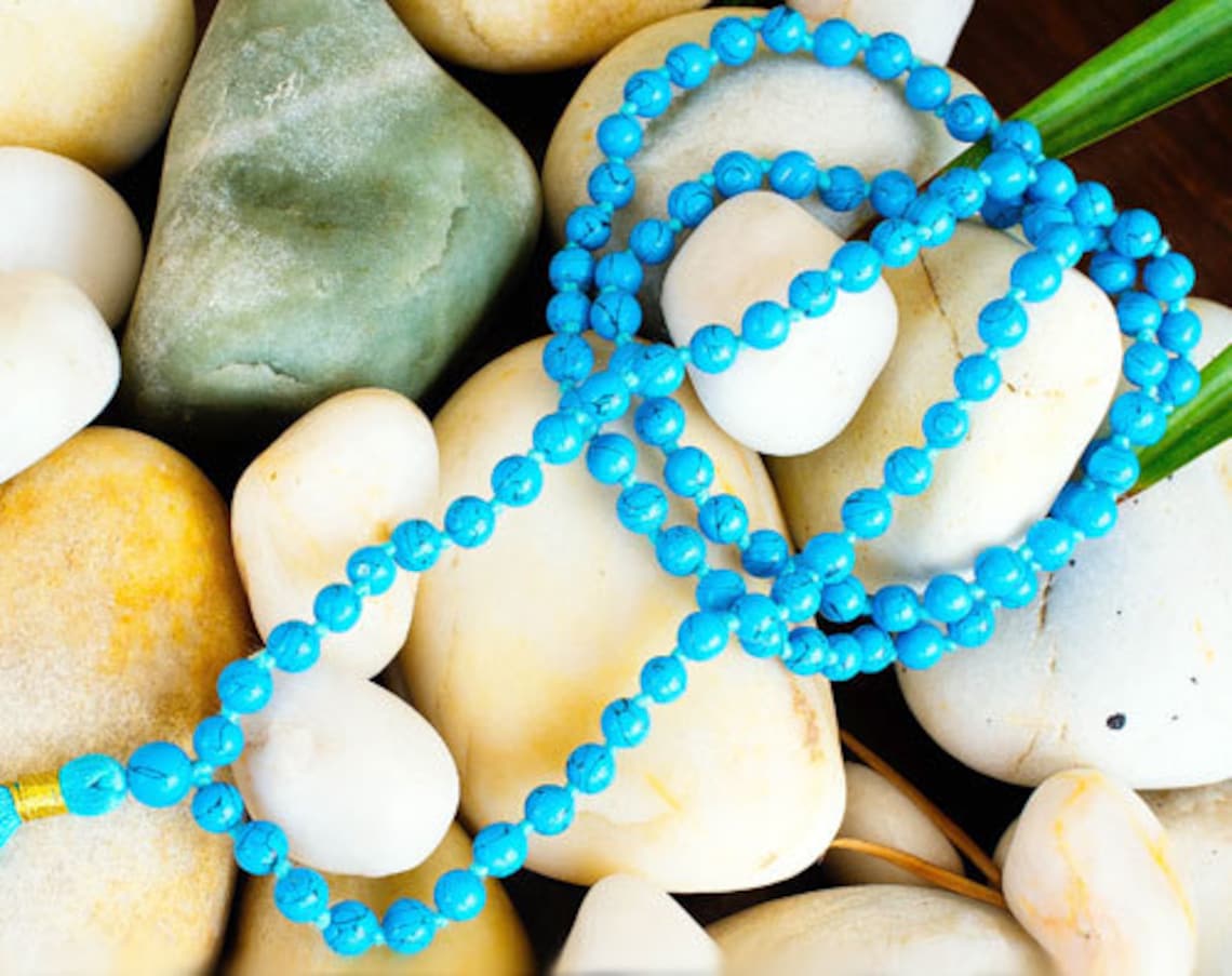 Turquoise Mala 108 Beads - Energy Healing - Etsy