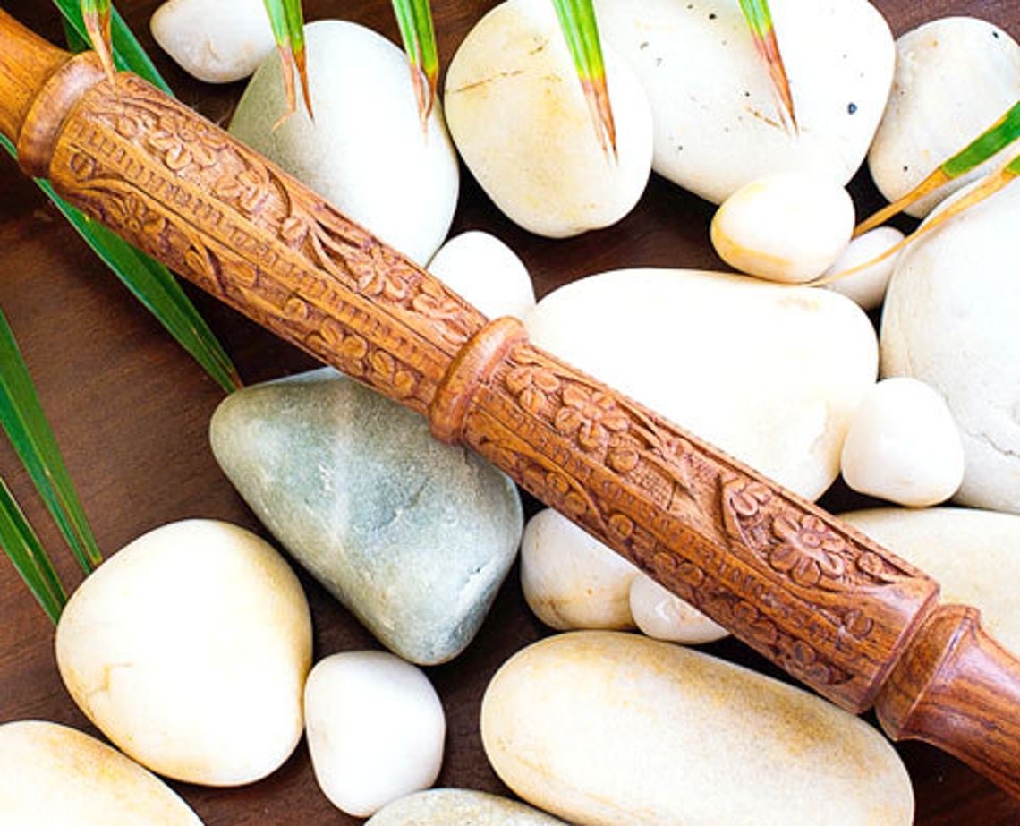 Yoga Danda Wooden Staff for Yoga Practices - Etsy