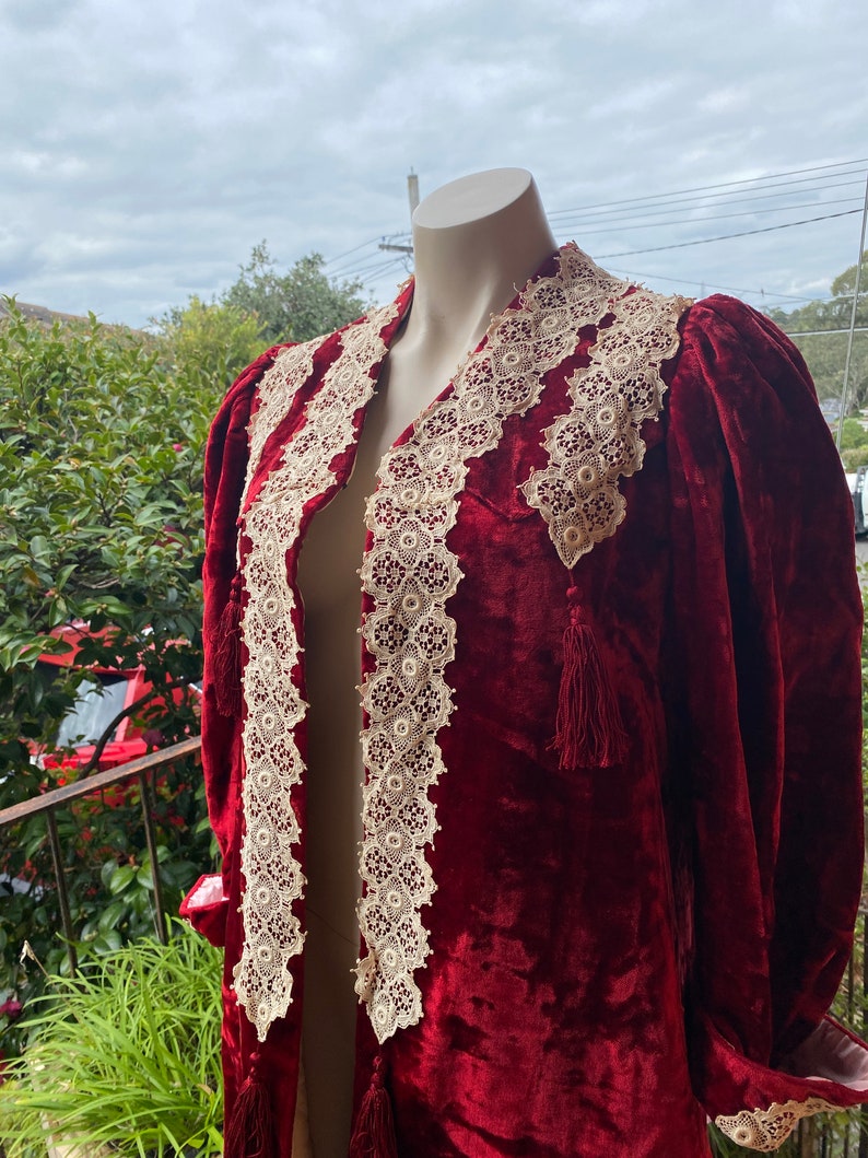 Ceremonial Robe ~ Old, Red, Regal, Silk Velvet ~ Sz - Etsy