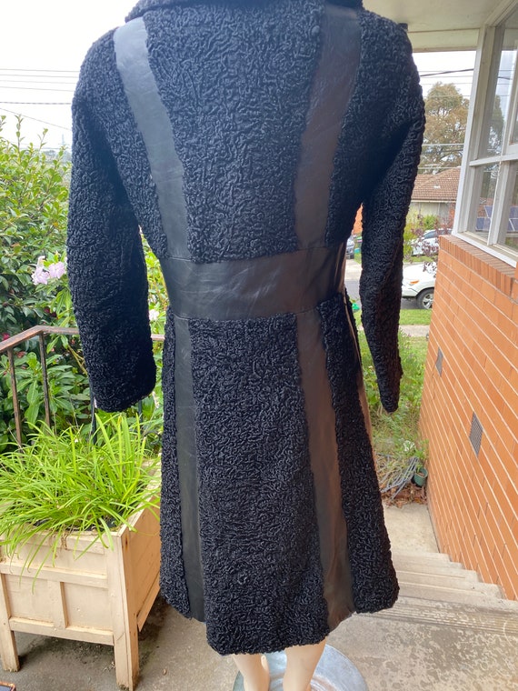 Simply fabulous 70s vintage astrakan and leather jack… - Gem