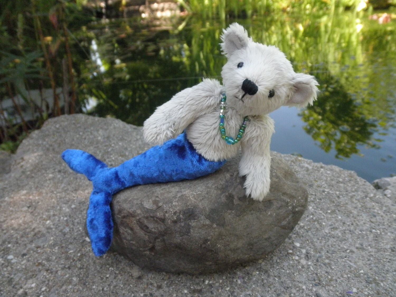 Merbear - Custom Order. Fantasy Mermaid Bear, Miniature Artist Bear ...