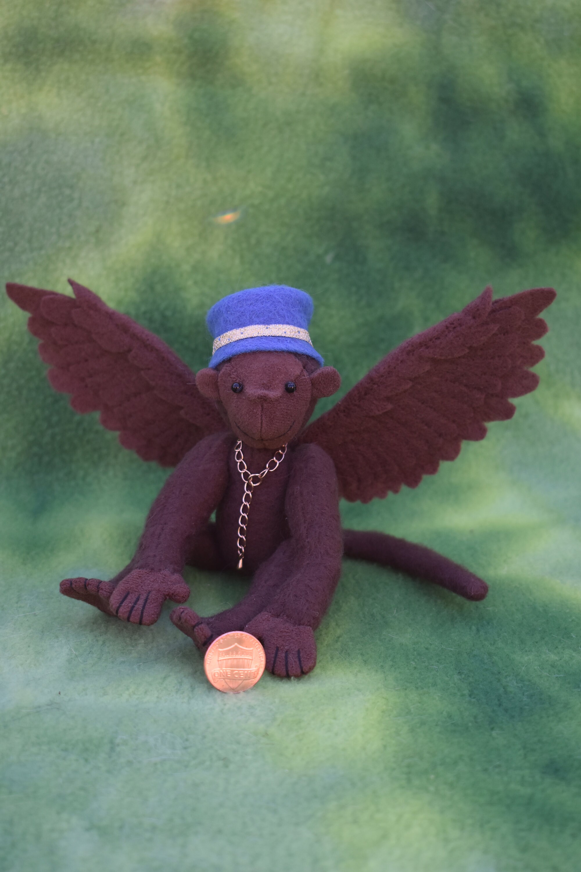 Flying Monkey, Soft Sculpture Winged Monkey, Wizard of Oz, Fantasy ...