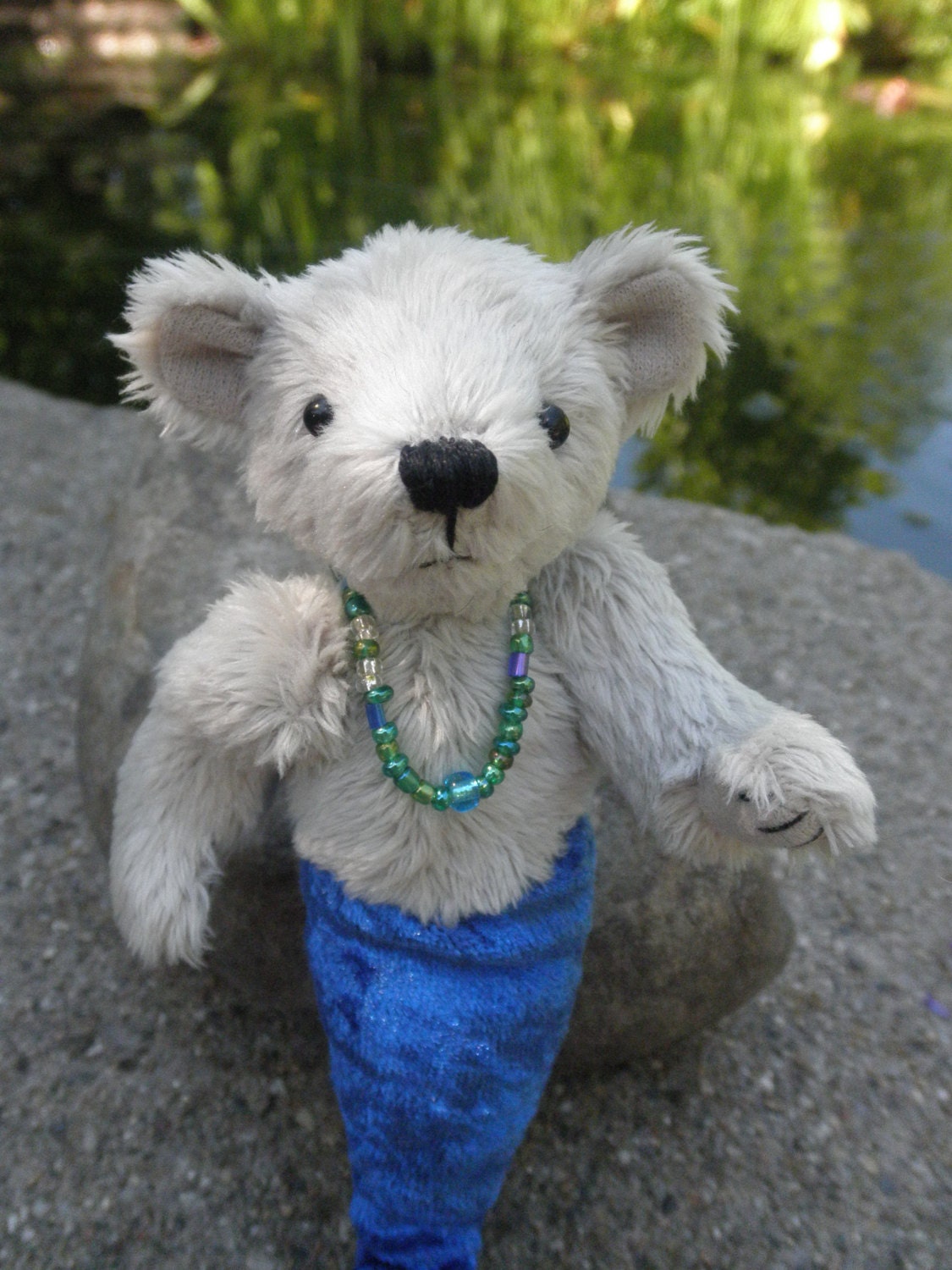 Merbear - Custom Order. Fantasy Mermaid Bear, Miniature Artist Bear ...