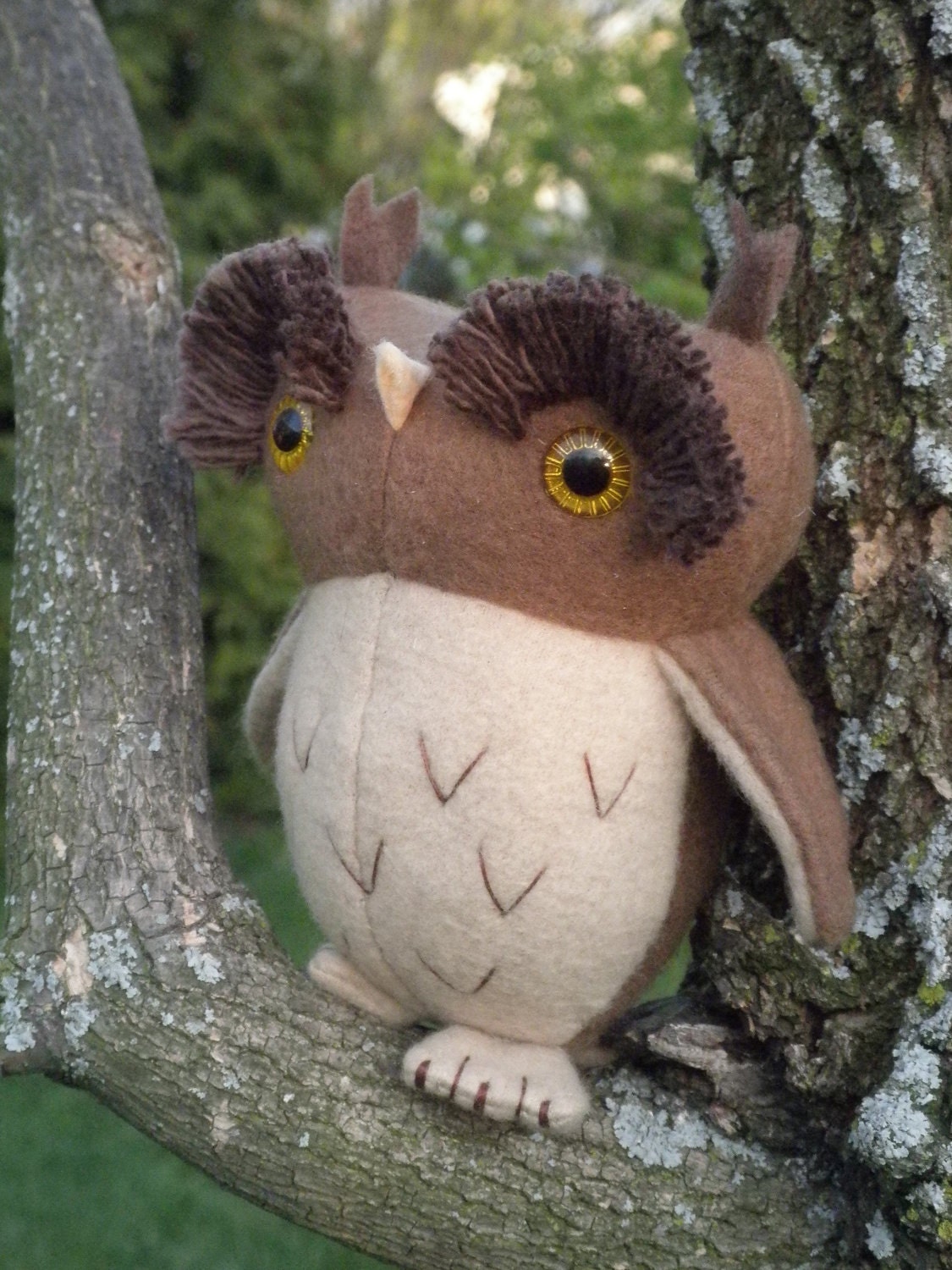 Hoot the Owl Soft Sculpture Brown Owl - Etsy