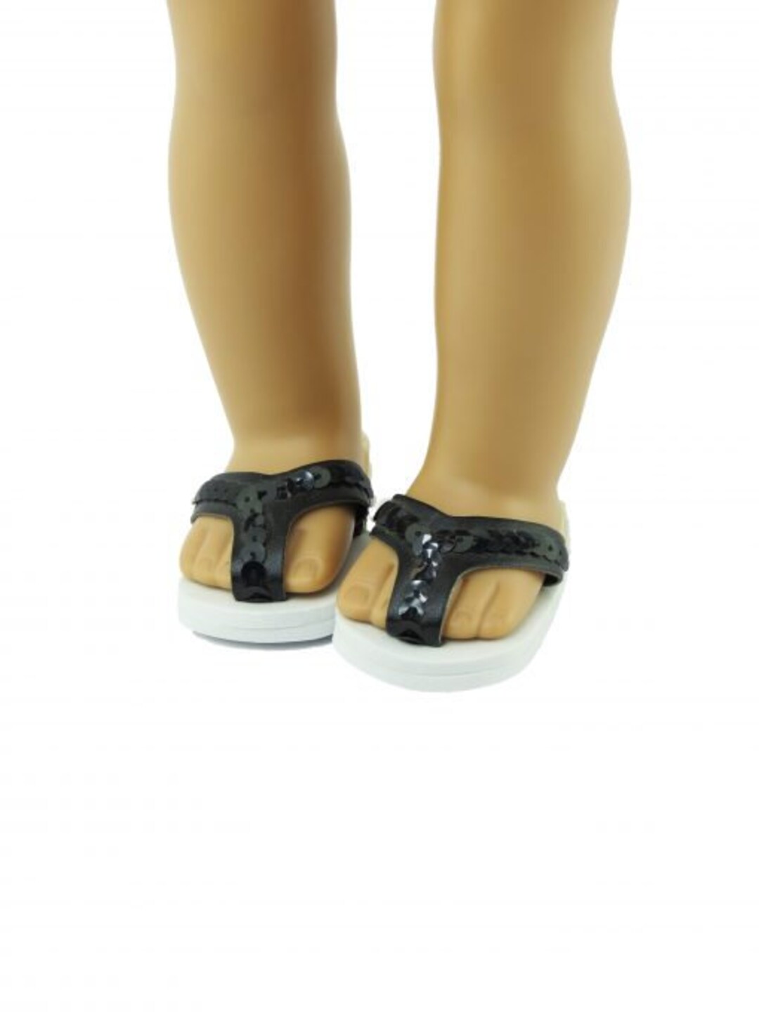 18 Black Slip on Flip Flops Doll Shoes That Fits - Etsy