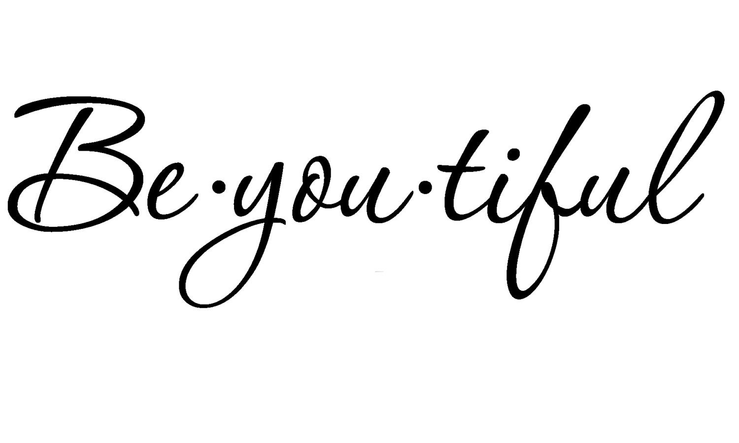 Be-you-tiful Beautiful Removable Wall Art Vinyl Decal Sticker - Etsy