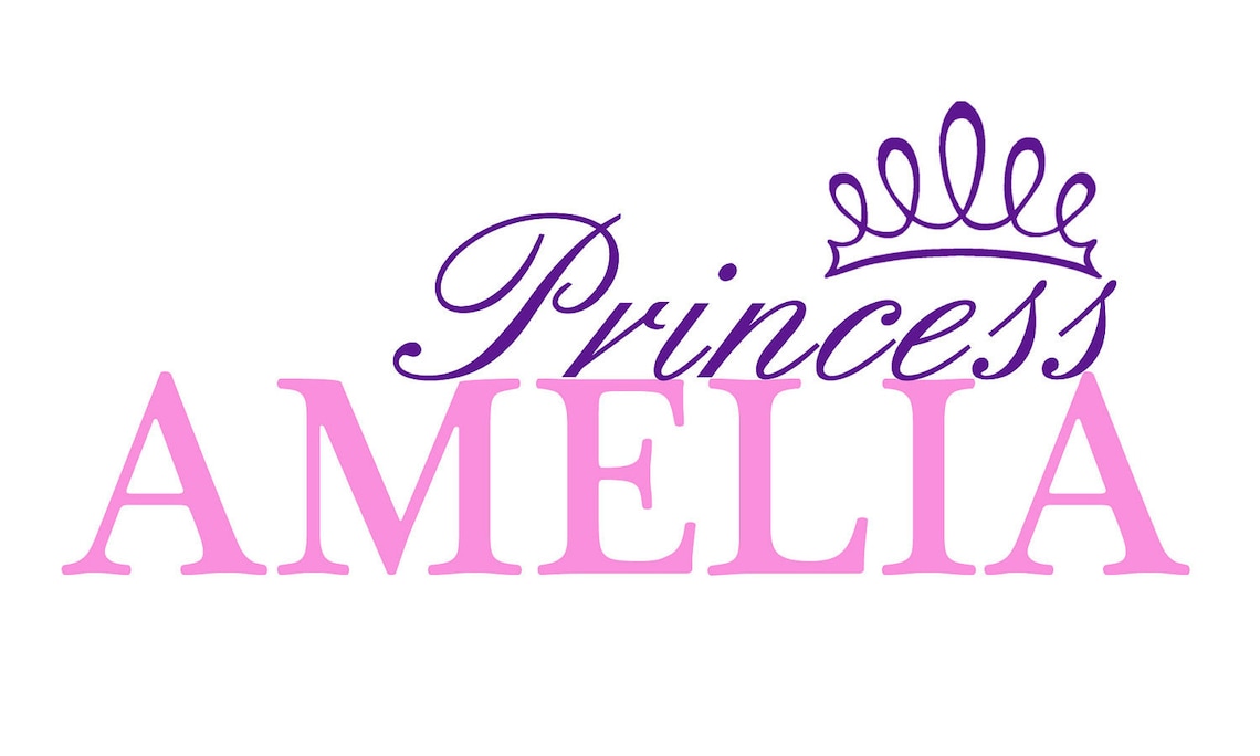 Personalized Princess Custom Name Vinyl Decal Wall Art Decor - Etsy