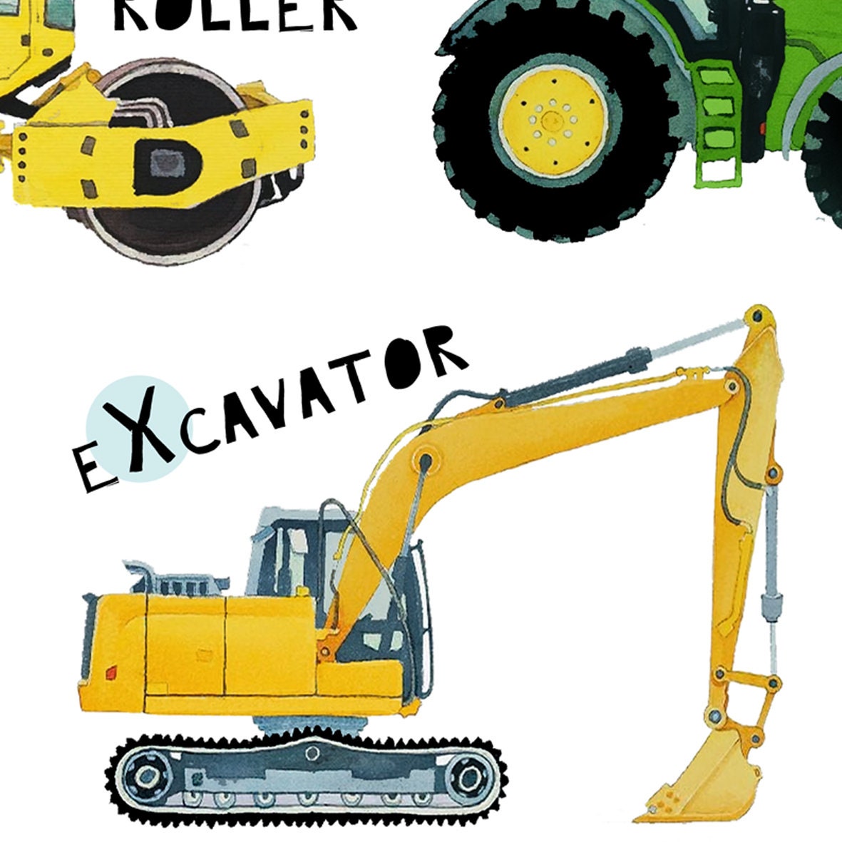 Transport Abc, Vehicle Alphabet, Kids Alphabet Print, Nursery Abc Print ...