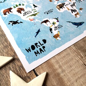 Set of 3, World Map Kids, Transport Abc, Solar System Print, Childrens ...