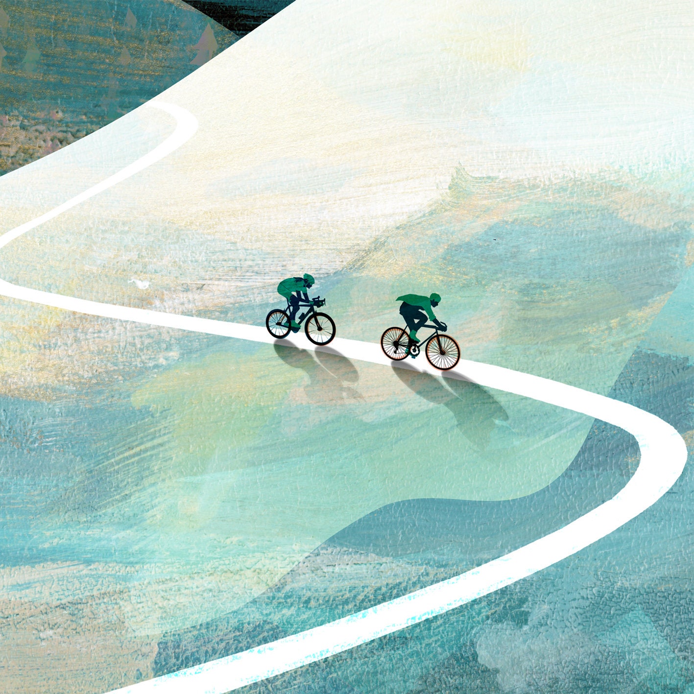 Mountain Bike Print, Cycling Print, Cycle Art, Gravel Bike Print, Tour ...