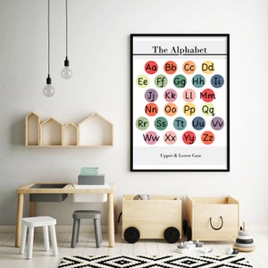 Upper and Lower Case Abc, Children's Alphabet, Kids Bedroom, Alphabet ...