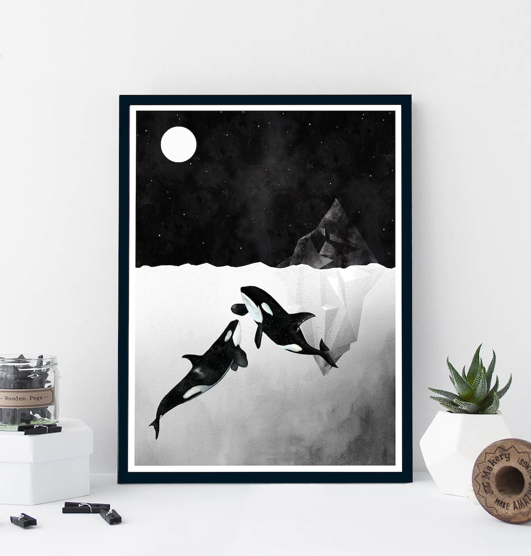 Orca Print, Killer Whale Print, Killer Whale Art, Killer Whale Poster ...