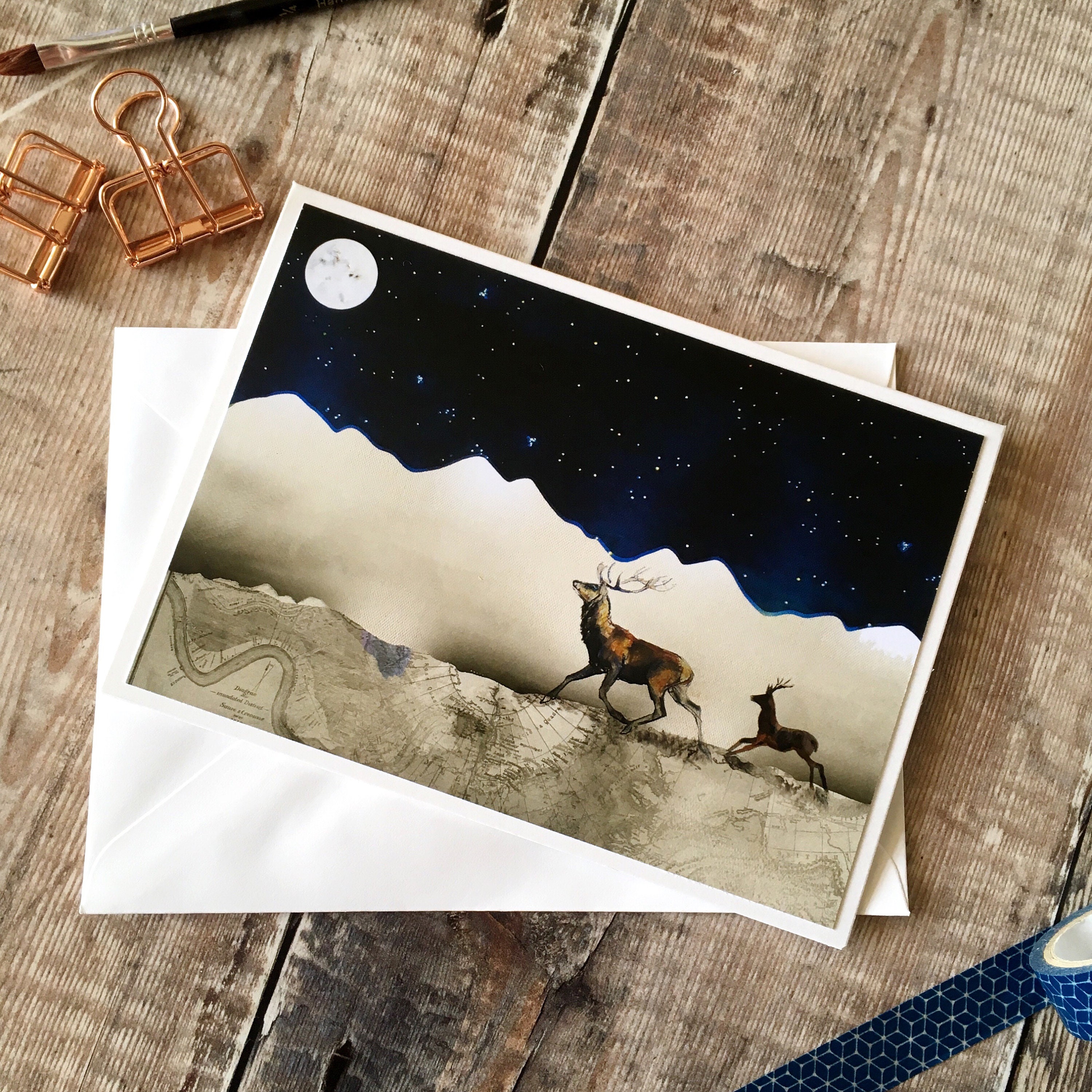 Winter Wildlife Card Set, Blank Greetings, Thank You Cards, Christmas ...