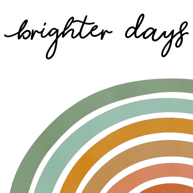 Brighter Days Ahead Card, Encouragement Card, Sympathy Card, Get Well ...