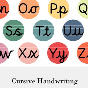 Cursive Kids Abc, Children's Alphabet, Handwriting Poster, Alphabet ...