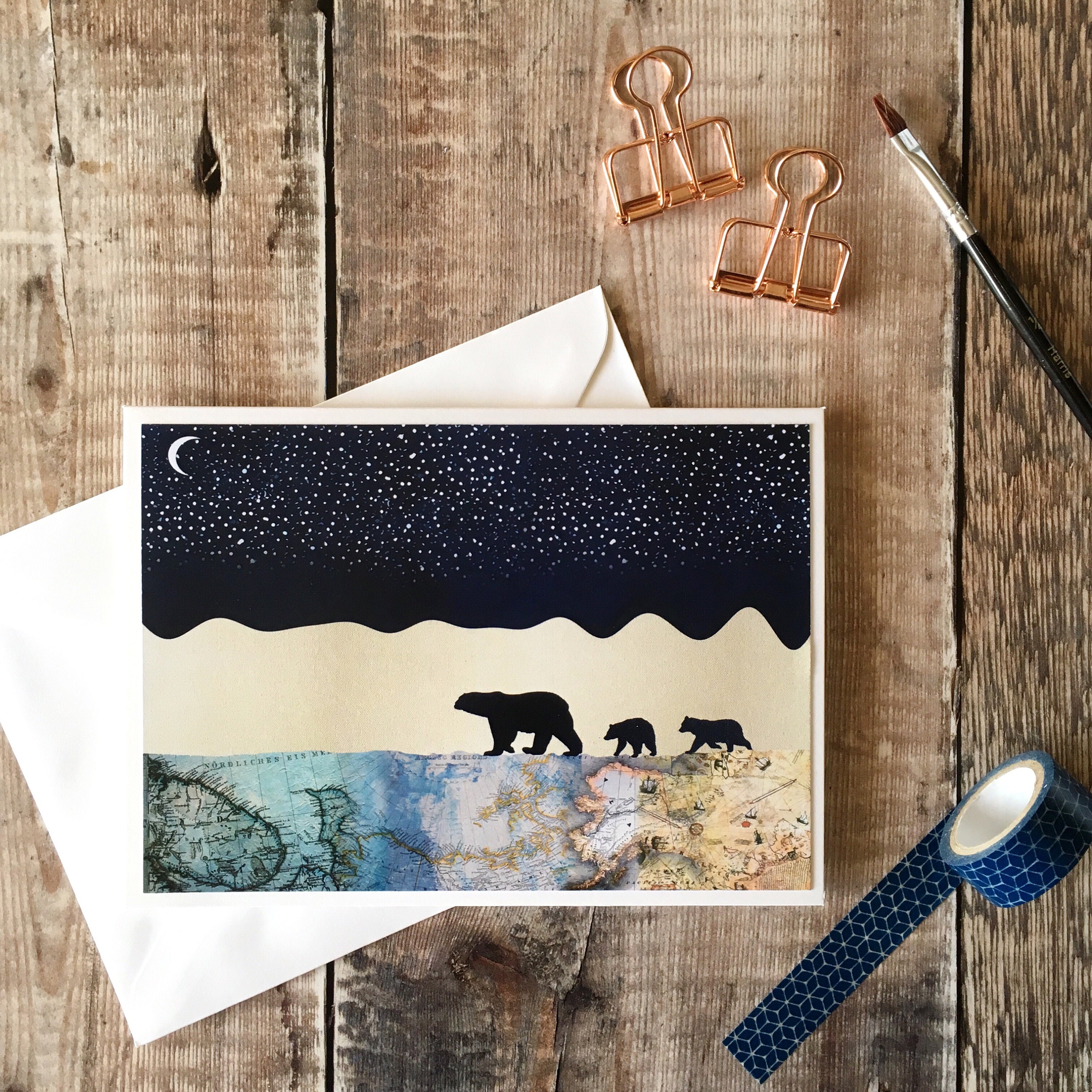 Winter Wildlife Card Set, Blank Greetings, Thank You Cards, Christmas ...