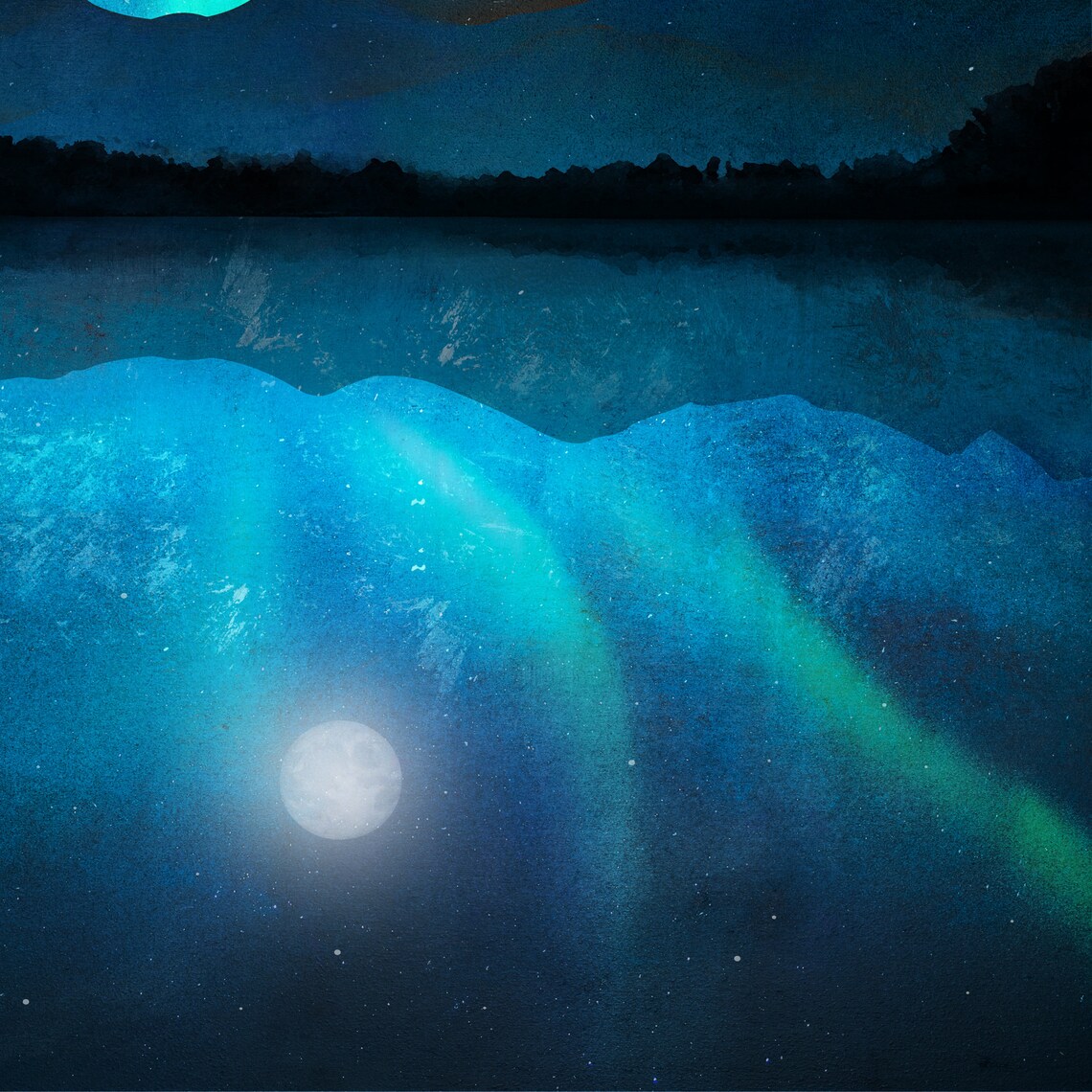 Northern Lights Card, Northern Lights Birthday, Northern Lights Thank ...