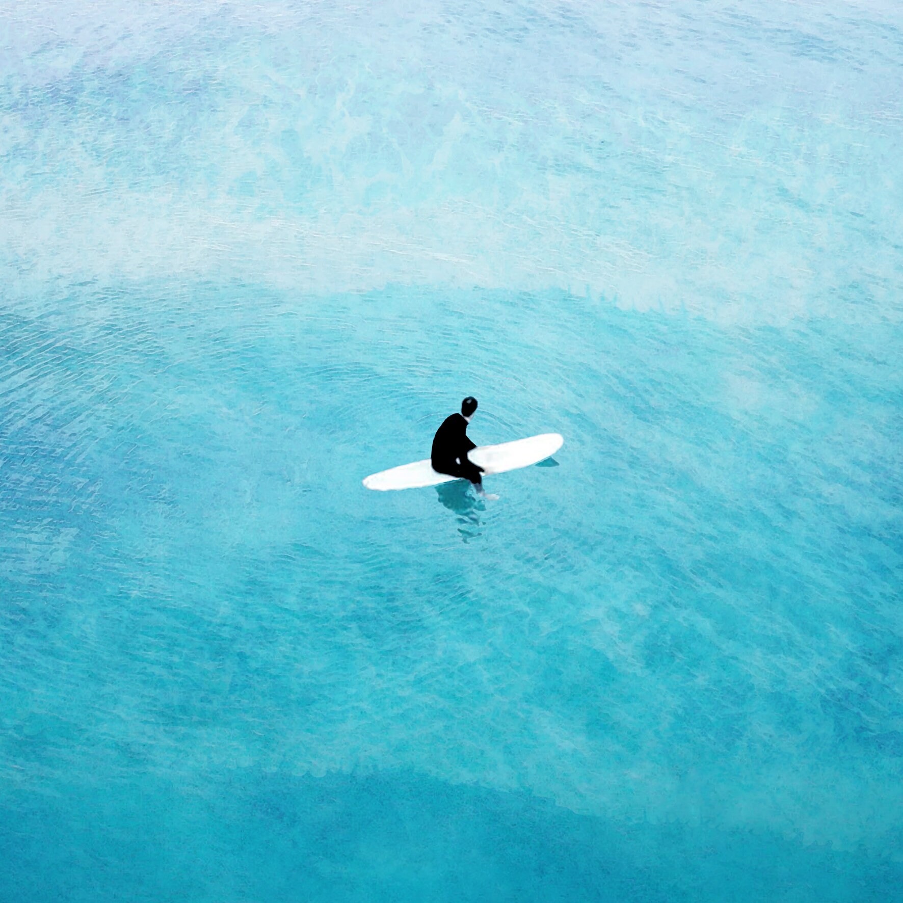 Surfer Print Surfer Poster Modern Surf Decor Minimalist | Etsy