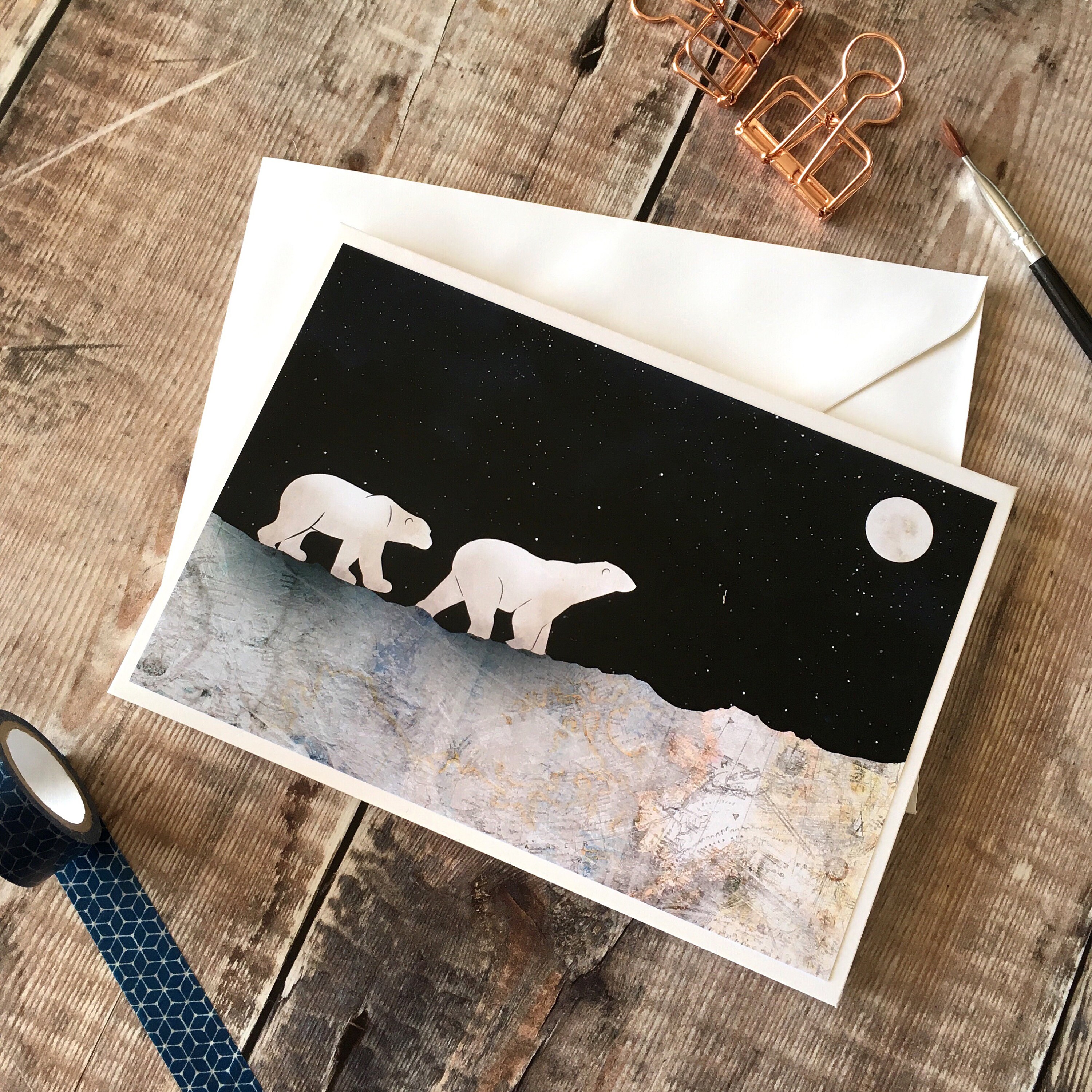 Winter Wildlife Card Set, Blank Greetings, Thank You Cards, Christmas ...