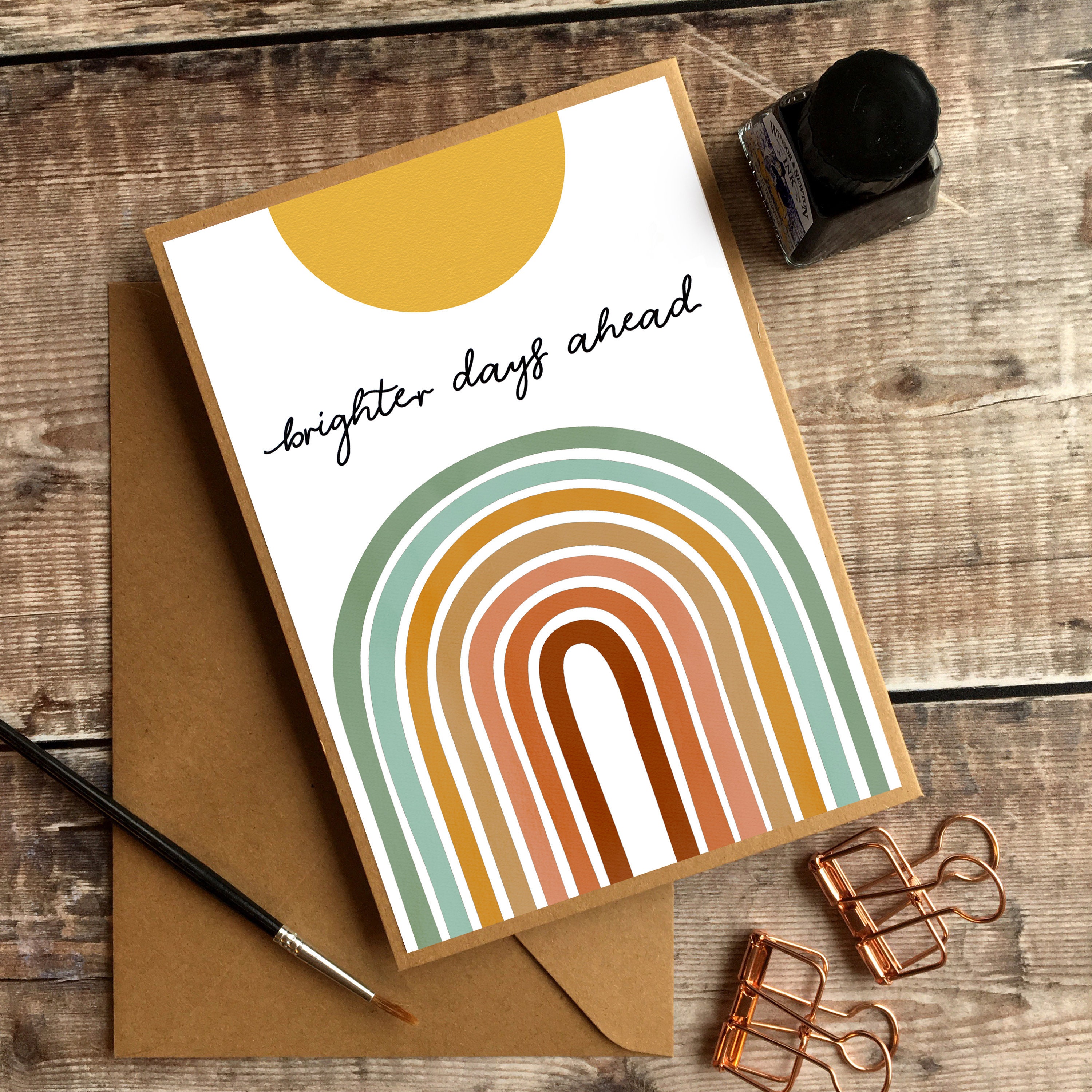 Brighter Days Ahead Card Encouragement Card Sympathy Card - Etsy UK