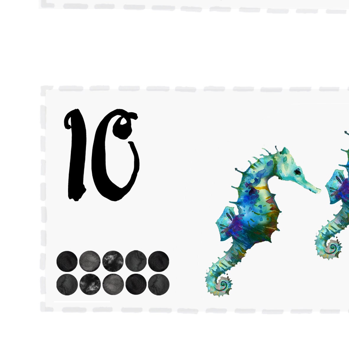 Childrens Number Poster, Animal Numbers, 1-10, Counting Poster, Number ...