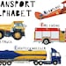 Transport Abc, Vehicle Alphabet, Kids Alphabet Print, Nursery Abc Print ...
