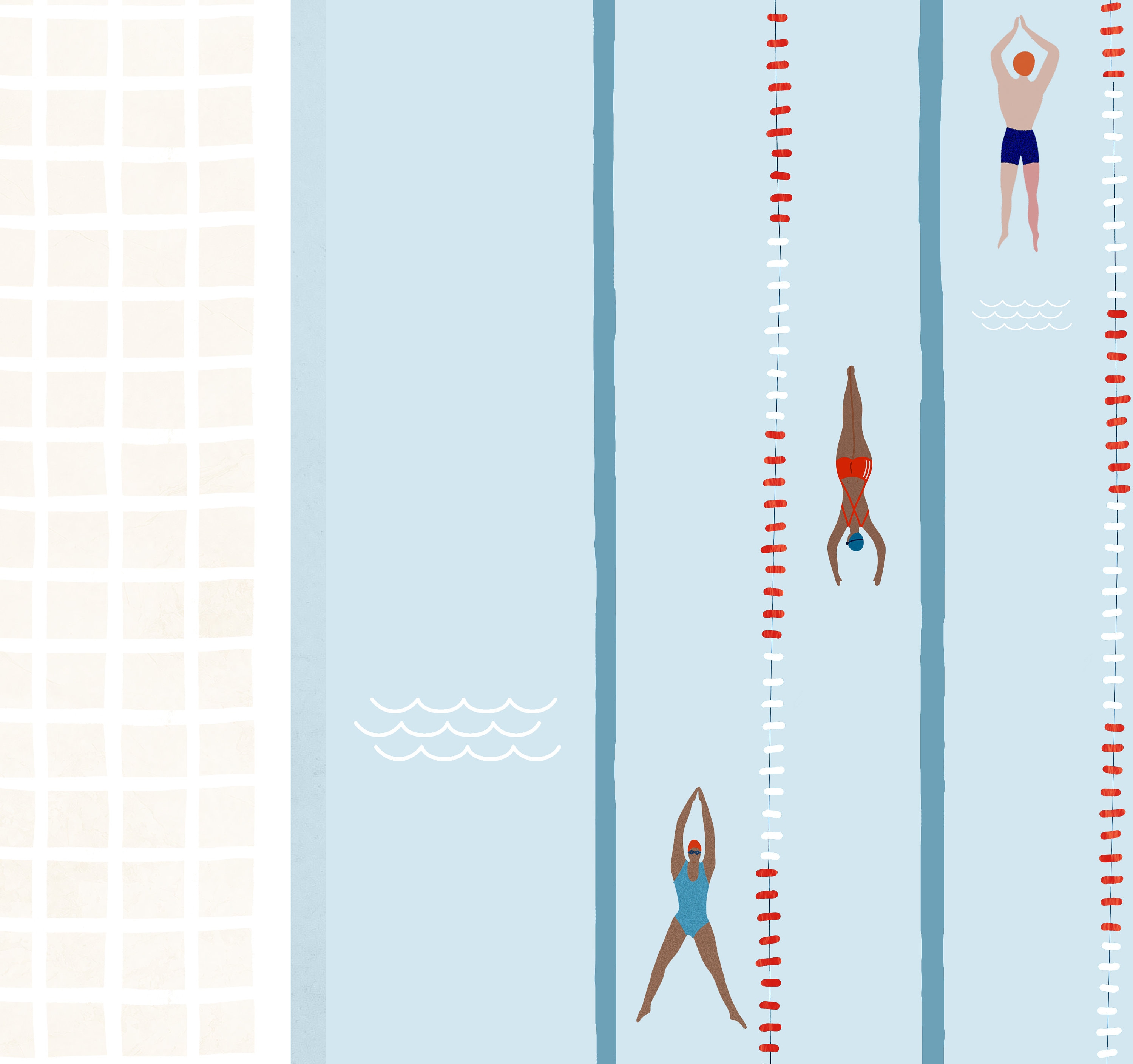 Swimming Print, Lane Swimming, Swimming Pool Print, Swimming Wall Art ...