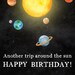 Another Trip Around the Sun, Birthday Card, Space Birthday Card ...