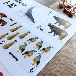 Childrens Number Poster, Animal Numbers, 1-10, Counting Poster, Number ...