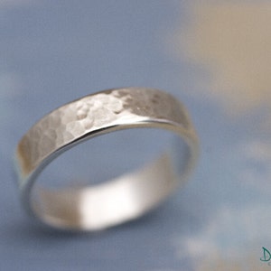 Hammered Sterling Silver Ring - Etsy