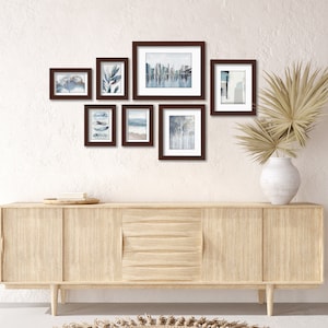 7 Piece Framed Gallery Wall Art Set, Modern Gallery Wall, Exhibition ...