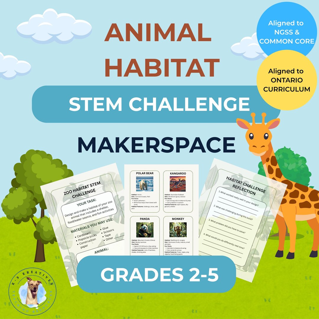 Animal Habitat Shoebox Diorama STEM Activity (digital Download) - Etsy