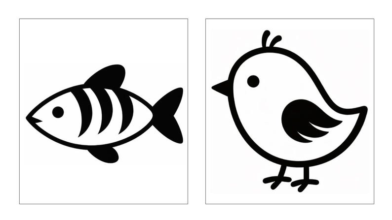 High Contrast Baby Cards Printable PDF | Black White Newborn Cards ...