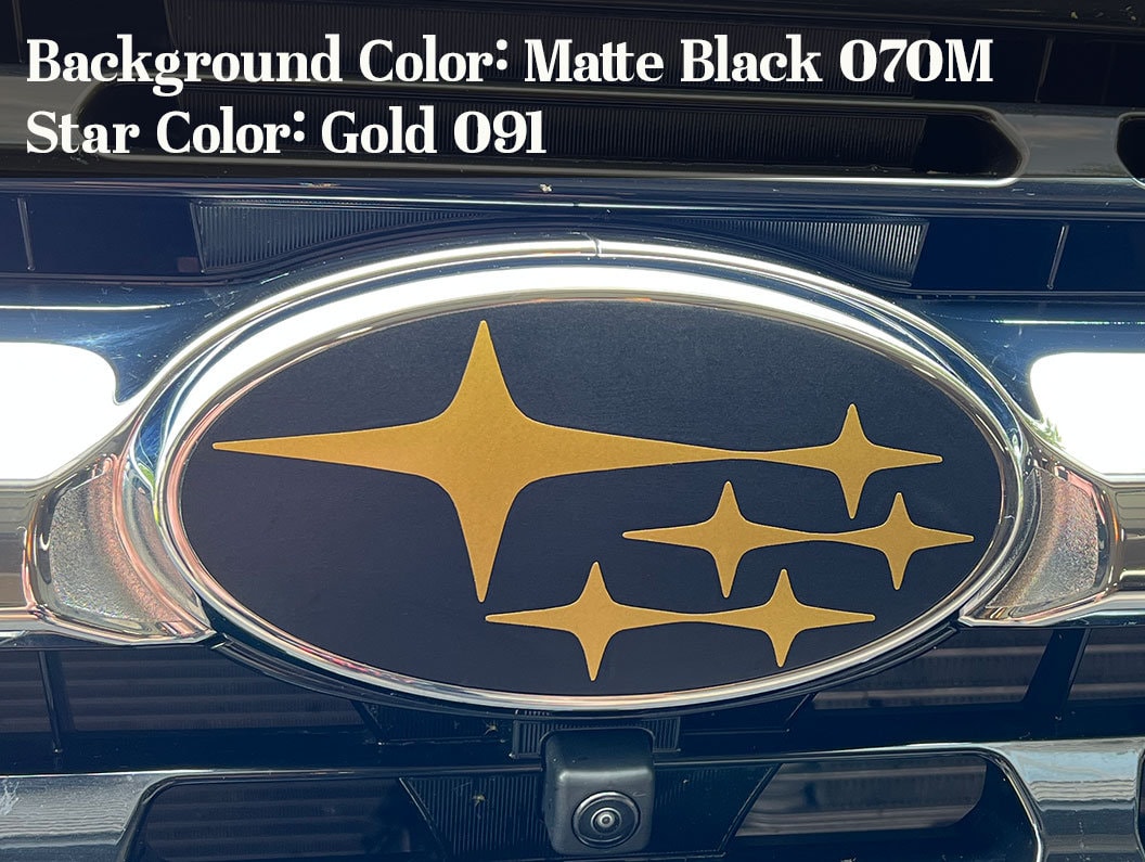 Black Subaru Emblem Badge