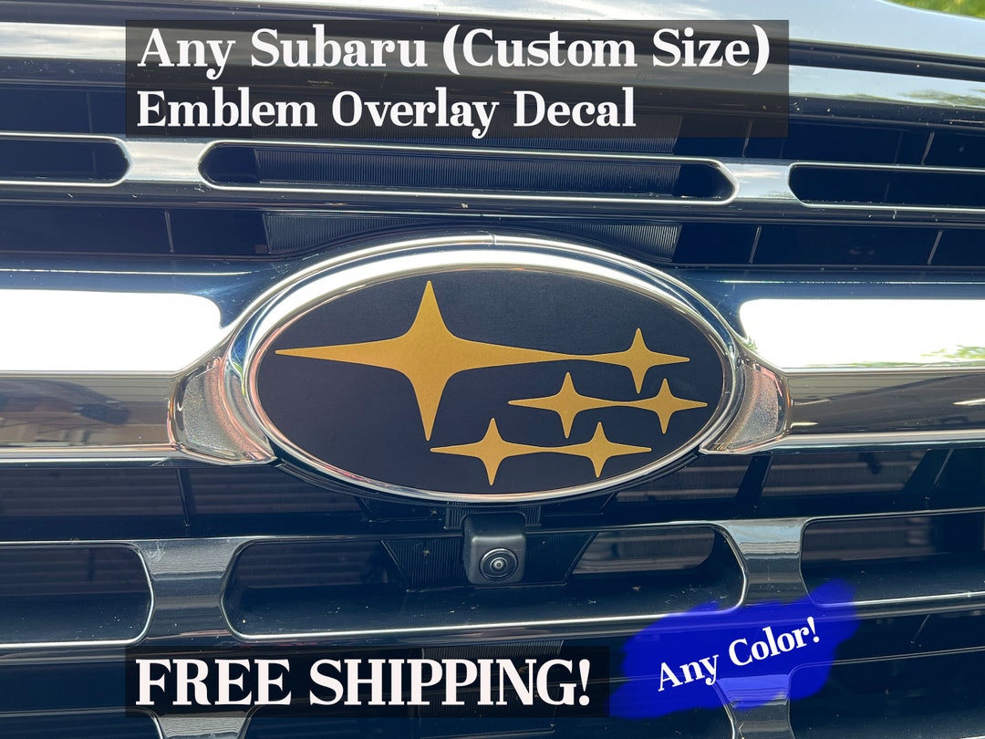 ANY Subaru Emblem Overlay Decals Single Overlay for Front or - Etsy