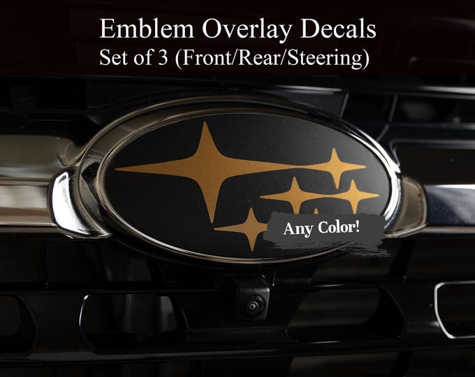 Subie Emblem Overlays | Cow | Vinyl Sticker Emblem Decal Badges - Etsy